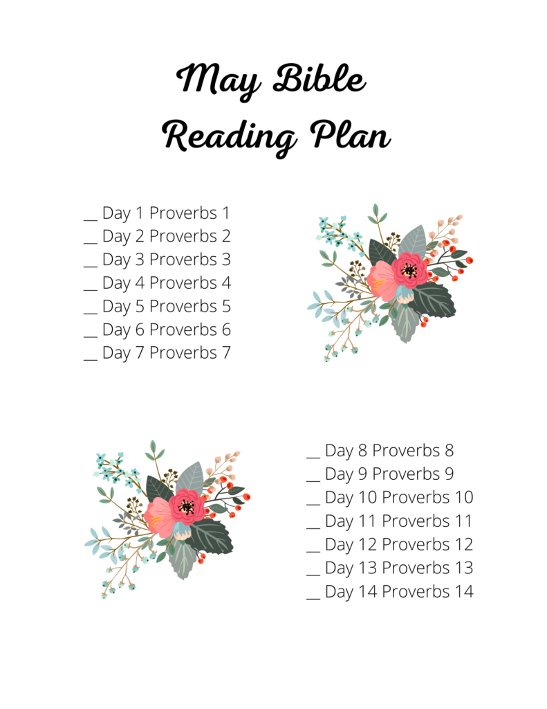May Bible Reading Plan – Life in The Mundane